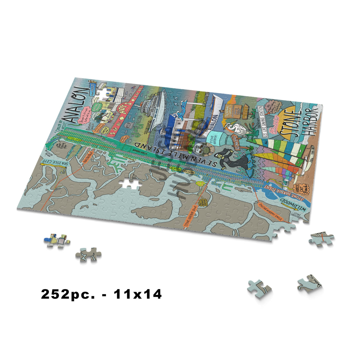 Avalon / Stone Harbor, NJ Map Puzzle – Jessie husband