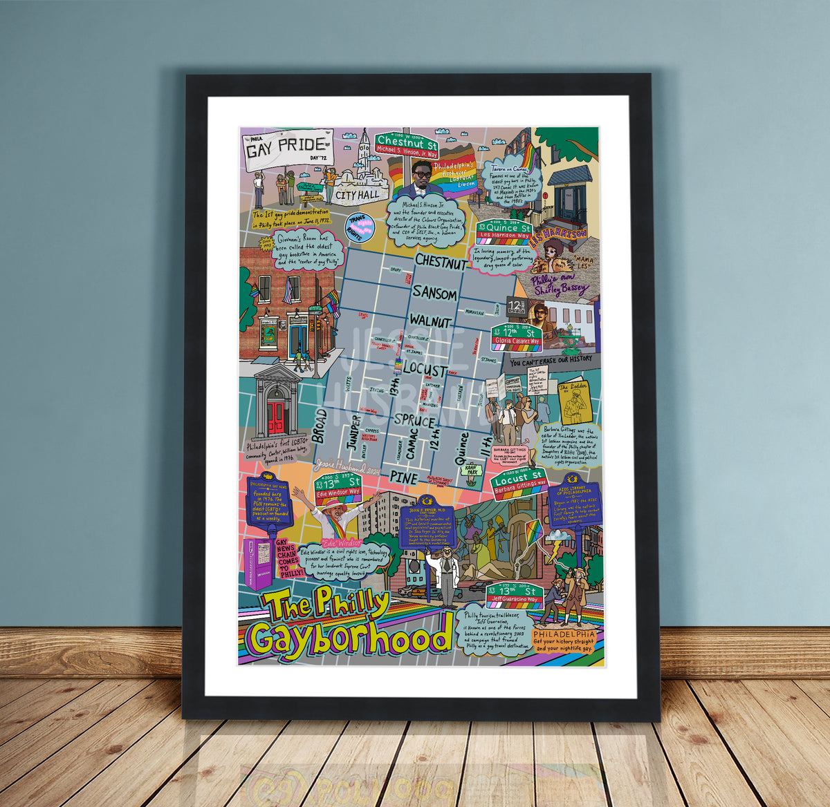 Map of the Philly Gayborhood – Jessie husband