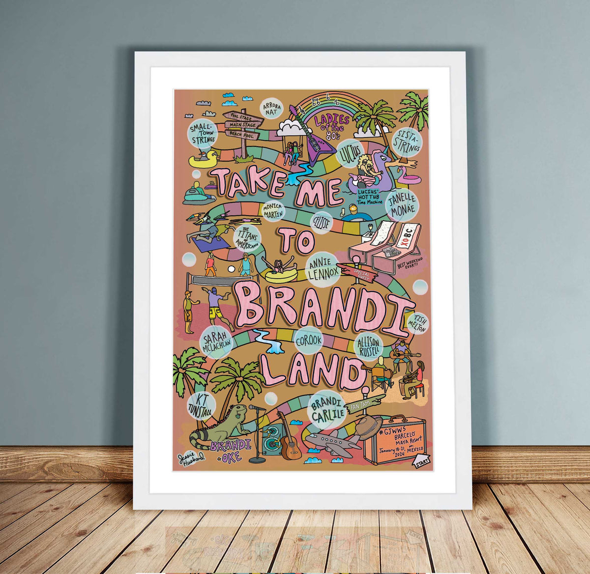 Take me to Brandi Land - GJWW5!!! Poster, Puzzle, Tshirt – Jessie husband