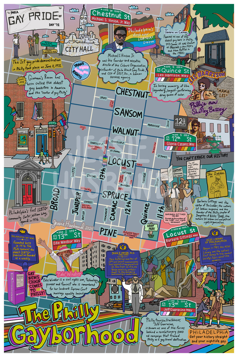 Map of the Philly Gayborhood – Jessie husband