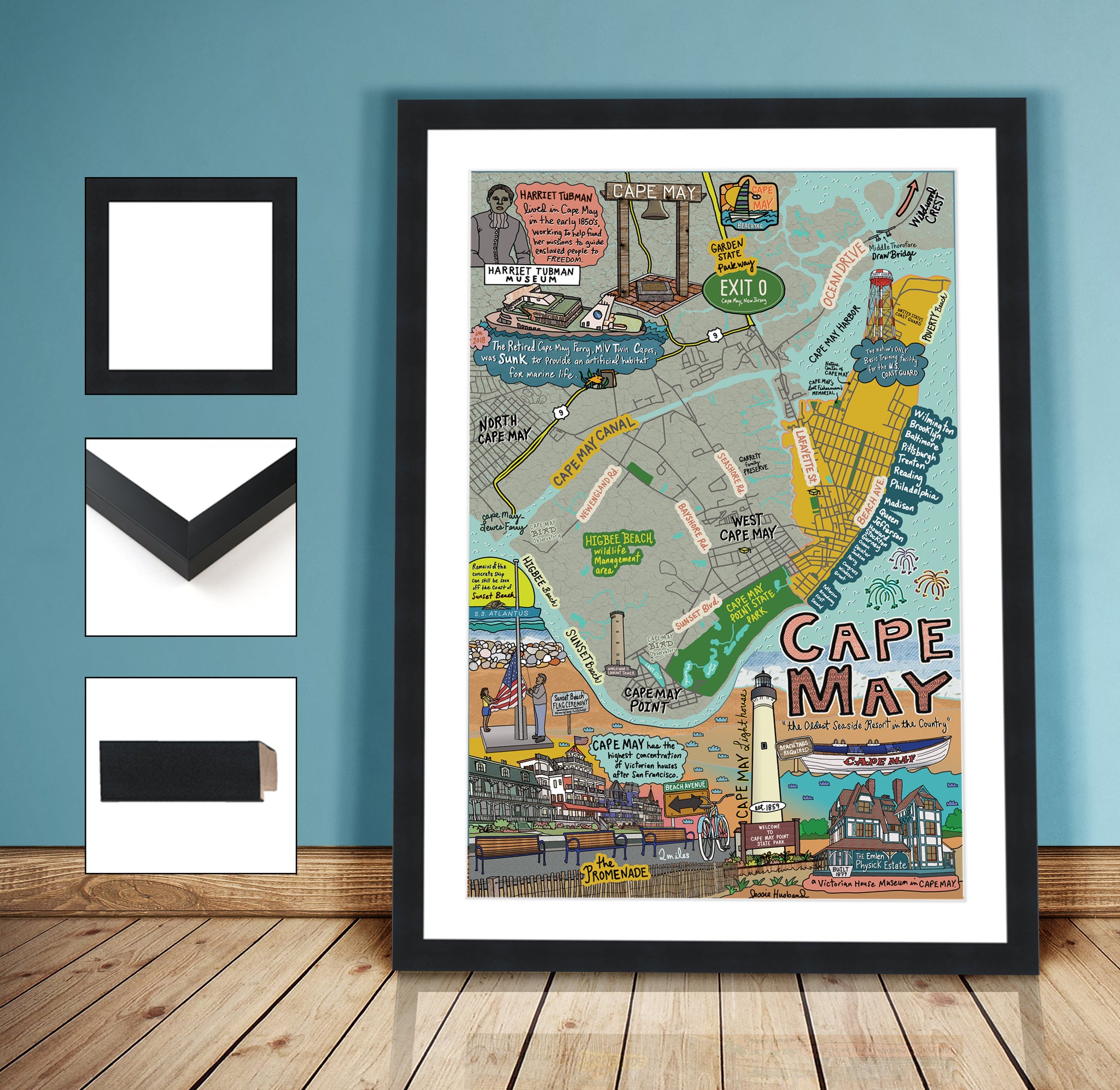 Cape May Beach Map