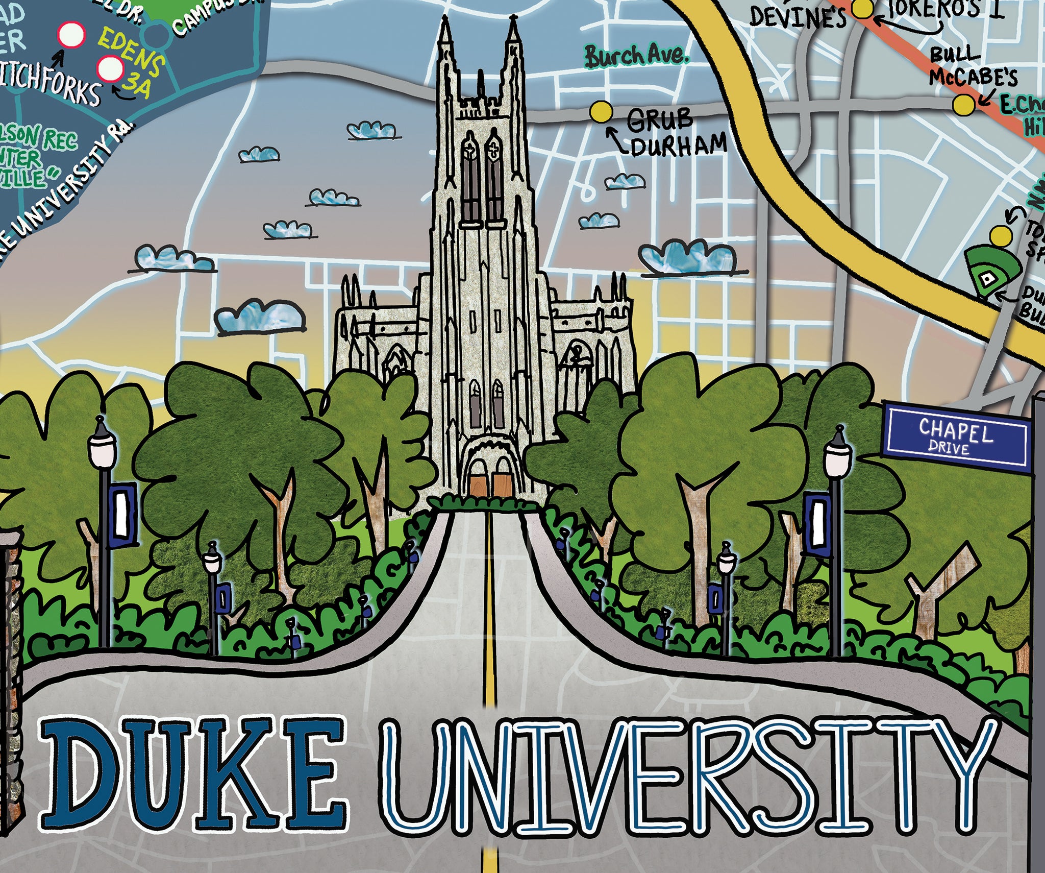 Duke University Campus Map