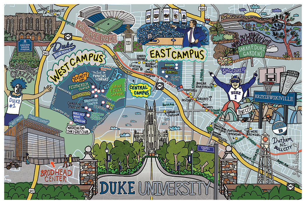 Duke University Campus Map