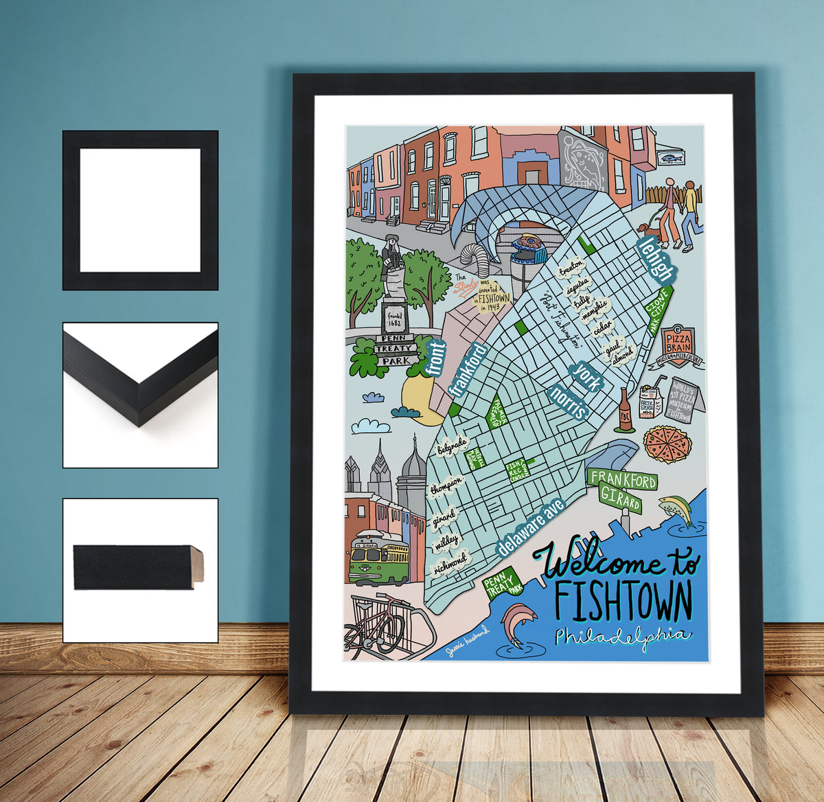 Jessie Husband - Map of Fishtown, Philadelphia – Jessie husband